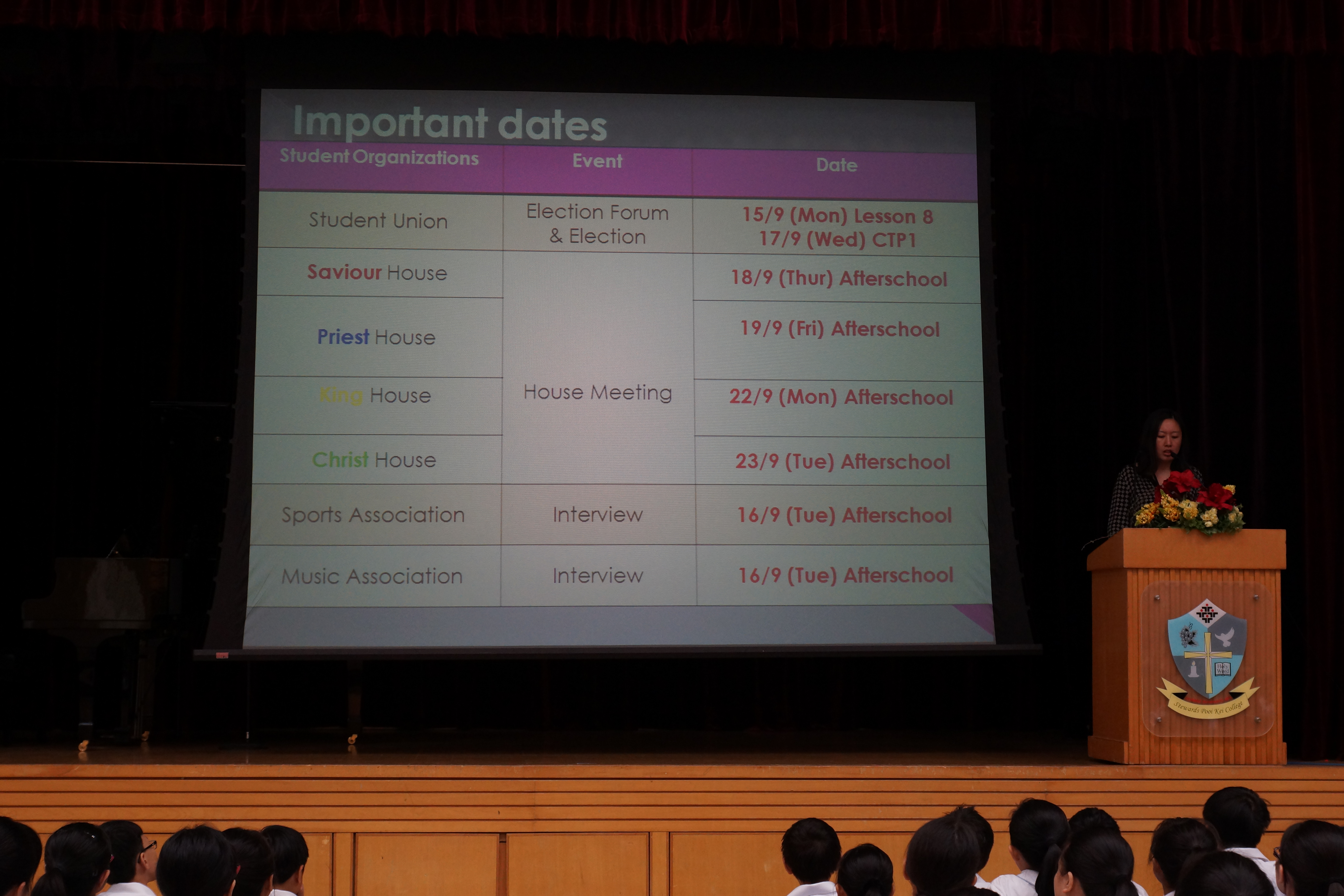 School Opening Ceremony - SPKC